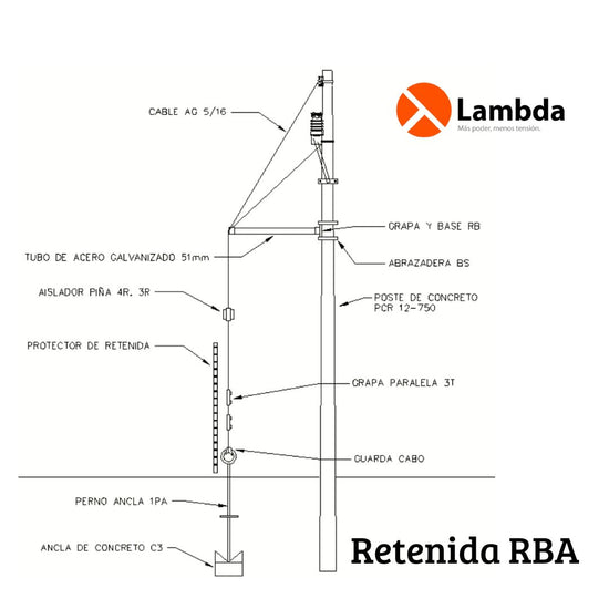 Retenida RBA (13 y 23 KV) | Lambda Shop
